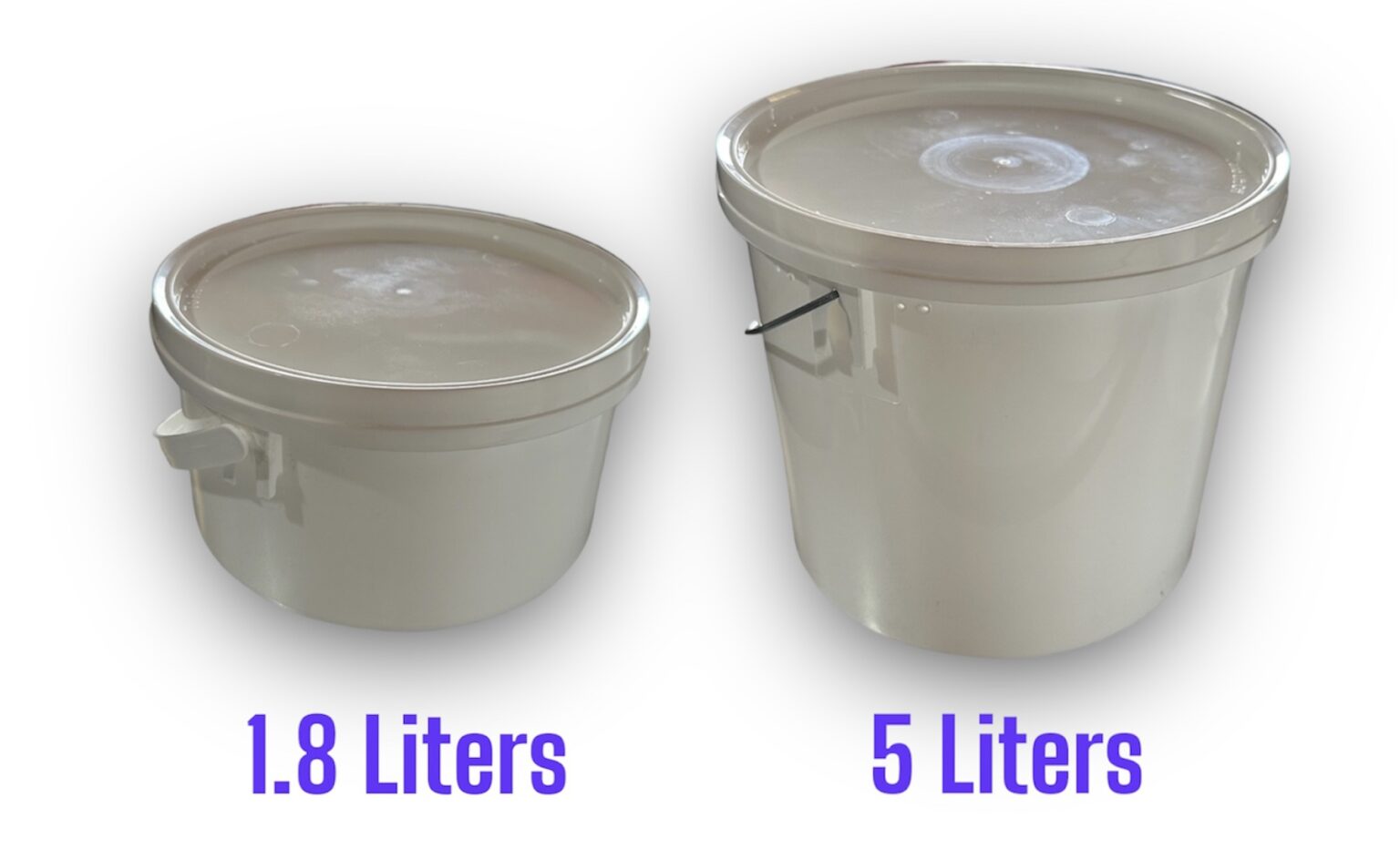 White Tub in 1.8 & 5 Litres (EMPTY) - Worms Direct